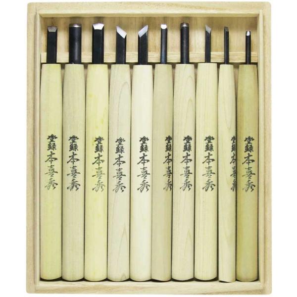 在庫状況：お取り寄せ/お届け：約1週間/◆木材、竹の彫刻などの細工、プラスチックの細工に。◆美術図工、教師用、趣味の版画、年賀状彫り、木彫りなどに。・セット内容…　印刀4.5mm、印刀7.5mm、左印刀7.5mm、平刀4.5mm、平刀7.5...