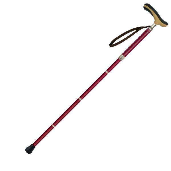 在庫状況：お取り寄せ/7日〜10日で出荷/◆ラチェット式折りたたみ杖。◆抗ウイルス先ゴム。◆小さく、畳めて気軽に持ち運べる。/[5001398NISHIKAWA]