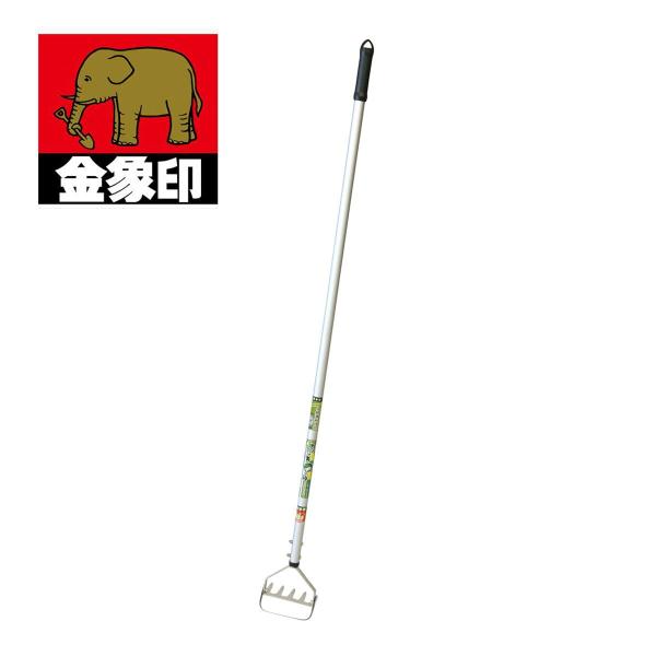 在庫状況：在庫僅少/◆草取りと草集め・土かきができる1丁2役!◆余分な土を取らずに少ない抵抗で草取りできる!◆草集め・土かきできる角がR形状なので畝斜面の除草もらくらく。/[70049アサカ]