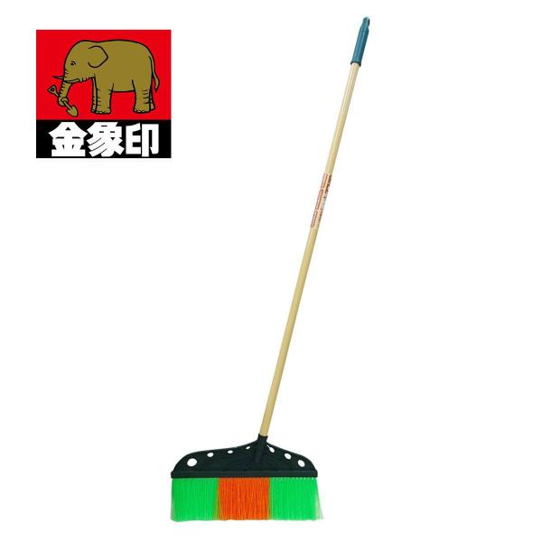 在庫状況：お取り寄せ/7日〜10日で出荷/◆掃き寄せ部に樹脂を使用し、しなやかな腰の万能清掃用ホーキ。◆頭部分の幅が広いため、短時間でゴミ等を集めることができます。◆落ち葉やゴミの清掃作業や工場内での清掃作業に。/[153452]