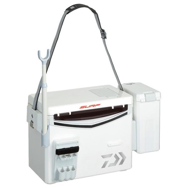 在庫状況：在庫僅少/◆定番のサーフシリーズクーラーが容量アップ。更に機能が充実して新登場。◆小物収納に便利なCPサイドボックスハード(両面開き上フタ、中箱付き)◆エサ付け等に便利なロッドスタンド・外寸サイズ(一番広い所)：幅475×奥行25...