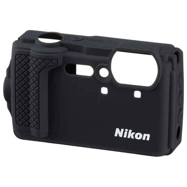 在庫状況：お取り寄せ/お届け：約2週間/2017年06月 発売/◆COOLPIX W300対応のシリコンジャケットです。◆ボディーの保護及びドレスアップとしてもご使用いただけます。/[CFCP3BK]