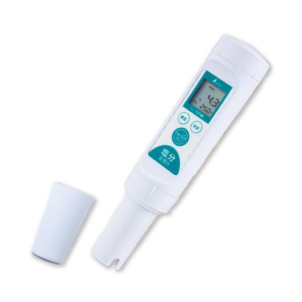 在庫状況：お取り寄せ/お届け：約1週間/◆ボタン1つで塩分濃度計測から導電率(EC)測定に切り替えることができます。◆コンパクトで携帯に便利です。◆ホールド機能付です。/[72799シンワ]