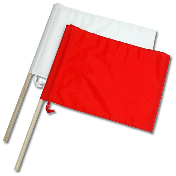 在庫状況：お取り寄せ/お届け：約1週間/◆遠くからでも確認しやすい赤白の合図旗です。/[76909シンワ]