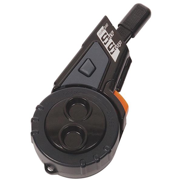 在庫状況：お取り寄せ/お届け：約1週間/◆手にフィットするコンパクトサイズです。◆トリガーで巻き取りを開始します。◆トリガーを引かない限り巻き取りが始まらないため、カルコが不意に抜けてしまった場合でも飛んでくるようなことがなく安全です。/[...