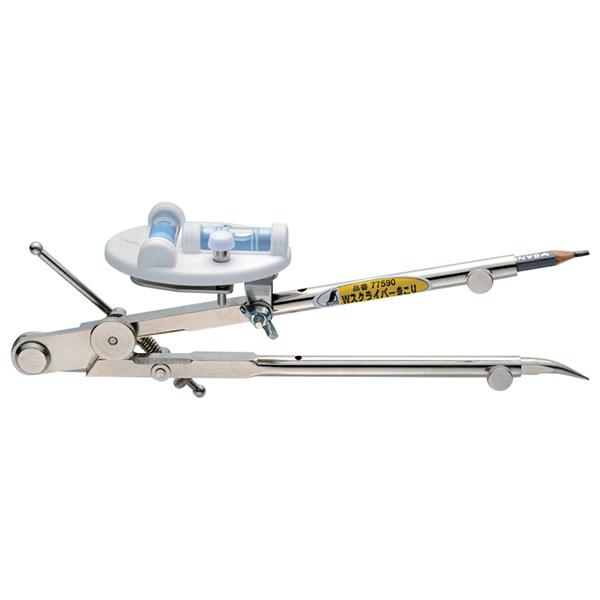 在庫状況：お取り寄せ/お届け：約1週間/◆ログハウスを組み上げる時に必要不可欠なケガキ用コンパスです。◆針をスクライブインクペンシルに付け替えるだけでダブルスクライバーとして使用できます。◆付け替えは簡単です。/[77590シンワ]