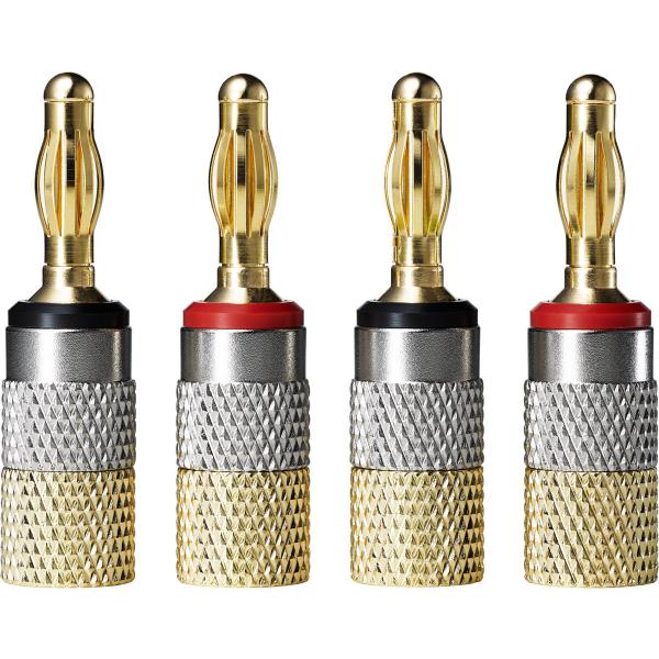 在庫状況：お取り寄せ/2025年02月 発売/◆導体集合径3.7mmまでのスピーカーケーブルに対応したリア接続タイプのバナナプラグ◆プラグの表面処理に金メッキを採用◆堅牢なメタルボディにケーブルを折り込みねじを締めることで確実に固定できます...