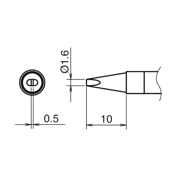在庫状況：お取り寄せ/取引先在庫あり3日〜5日で出荷/◆適用こて部：FX-9701/9702用こて先です。/[T39D16ハツコウ]