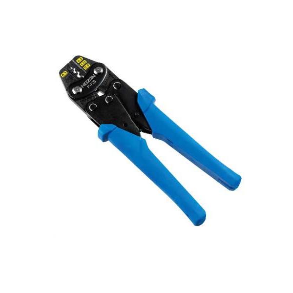 在庫状況：お取り寄せ/3日〜5日で出荷/◆小型端子にも対応したコンパクトタイプ。◆成形確認機構付で3つの適応サイズを持った圧着工具。/[P726ホザン]