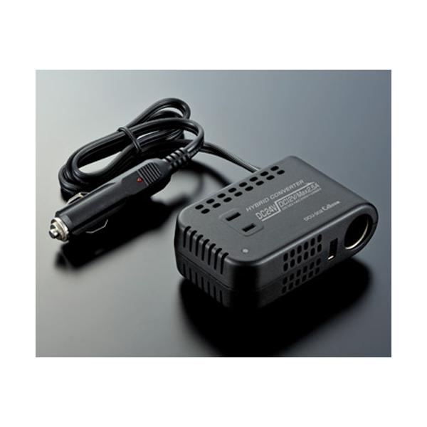 在庫状況：お取り寄せ/2013年02月 発売/◆電源DC24VをDC12Vに変換するコンバーター◆USB端子とACコンセントを搭載◆6つの保護機能でトラブルを未然にガード・DC12V…最大出力：2.5A/定格出力：2.2A・AC100V…最...