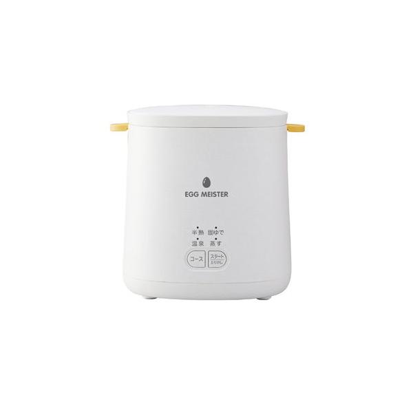 在庫状況：在庫僅少/2022年12月 発売/◆誰でも簡単にゆで卵＆蒸し料理ができるエッグマイスター。◆朝の忙しい時間に、コンロが一つ空いて時短料理になるので便利。◆付属のケースを使えば蒸し料理もできます。/[AEM422WH]