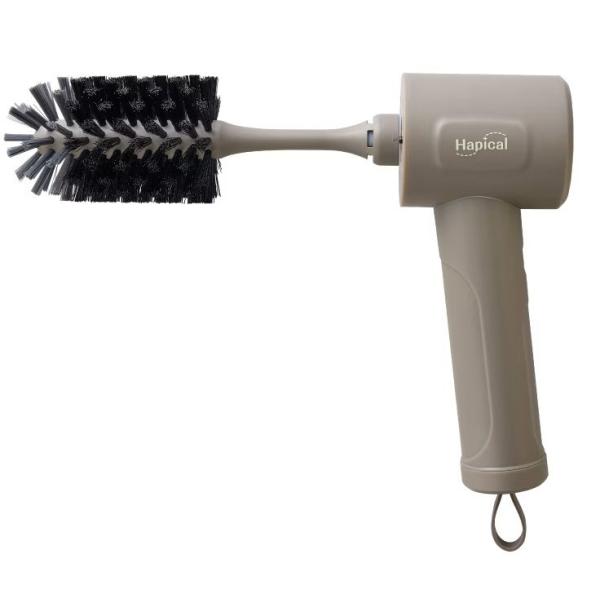 在庫状況：お取り寄せ/お届け：1〜2週間/2025年01月 発売/◆触れたくない汚れに届くロングブラシがプラス◆水まわりのお掃除がサッとできる充電式のマルチスクラバー/[AHR515GY]