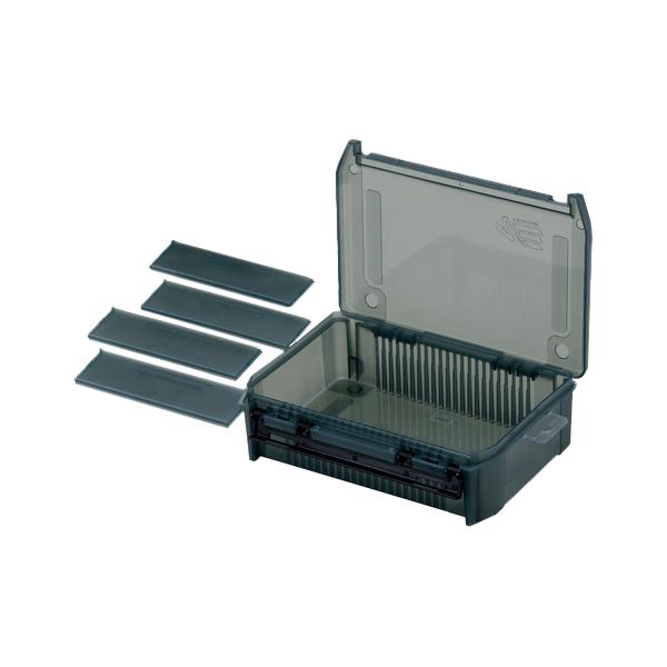 在庫状況：お取り寄せ/◆複数のビッグベイトを、まとめて収納したいアングラーには嬉しい、内寸高55mmのスペースを確保。・サイズ：205×145×60mm/[VS800NDDMスモクBK]