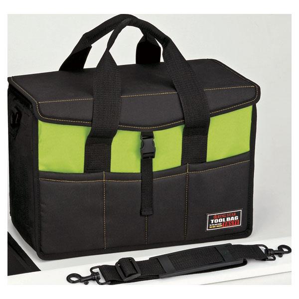在庫状況：お取り寄せ/取引先在庫あり3日〜5日で出荷/◆センスが光るデザイン性の高いツールバッグ◆ベストサイズで使い易いオールマイティツールバッグ◆便利なフタ付/[TBT4200GN]