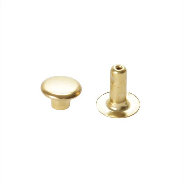 在庫状況：お取り寄せ/7日〜10日で出荷/※画像はイメージです。◆布や革などの留め具、つなぎ目の補強、飾りに。◆強く、サビにくい真ちゅう製。◆【取り付けに最適な生地の厚み】小(直径約6mm)：約2〜3.5mm/[SUN1102キヨハラ]