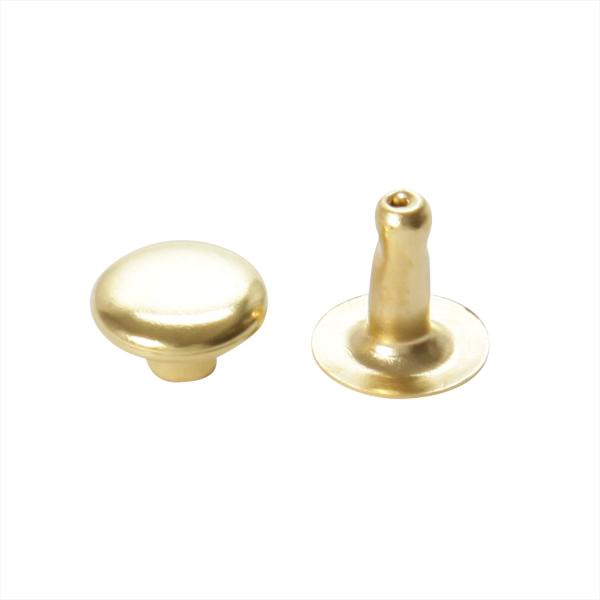 在庫状況：お取り寄せ/7日〜10日で出荷/※画像はイメージです。◆布や革などの留め具、つなぎ目の補強、飾りに。◆強く、サビにくい真ちゅう製。◆【取り付けに最適な生地の厚み】中(直径約7.2mm)：約2〜3.5mm/[SUN1107キヨハラ]