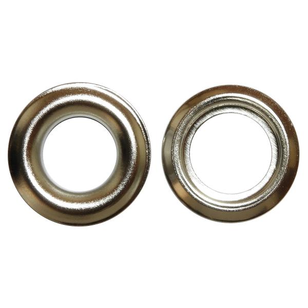 在庫状況：お取り寄せ/7日〜10日で出荷/※画像はイメージです。◆ひも通しの穴の補強や装飾に。◆強く、サビにくい真ちゅう製。◆【取り付けに最適な生地の厚み】#25(内径約10mm)：約3〜4mm/[SUN11174キヨハラ]