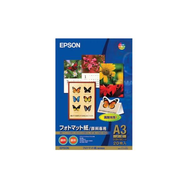 在庫状況：お取り寄せ/お届け：3〜4週間/◆つや消しマットの質感を生かして、ソフトタッチのプリント表現ができます。優れた経済性によって、グラフィックアートなどの最終仕上げ前の試しプリントにも適しています。◆フォトマット紙(顔料専用)A3ノビ...