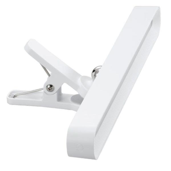 在庫状況：お取り寄せ/◆クリップでも、棚下灯としても使用できます。◆バータイプなので、鏡に付けて使用すれば簡易ミラーライトの完成。/[CLL05W02WH]