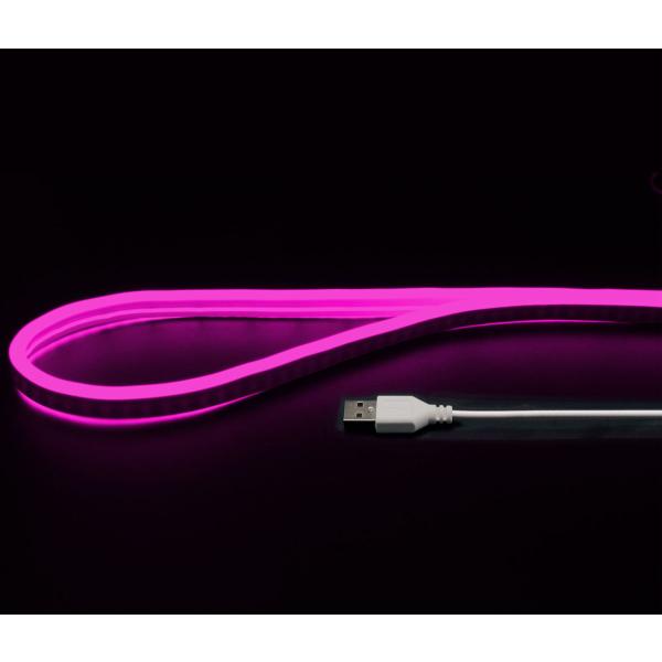 在庫状況：お取り寄せ/◆LEDの光が拡散するためネオン管のようにほぼ均一に光ります。◆針金のような芯線が入っており、自由に曲げて形状を保持できます。◆USB電源に接続するだけの簡単設計です。◆付属のUSBケーブルで、スマホ用充電器やUSBバ...