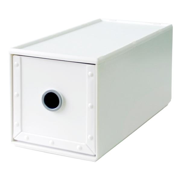 在庫状況：お取り寄せ/7日〜10日で出荷/◆サイズ・カラーで分類!積み重ねてスッキリ!◆引き出しのリングに指をかけて簡単に引き出すことができる◆デスク周りなどの小物収納に・サイズ(約)：幅119×奥行266×高さ126mm/[FS720ホワイト]