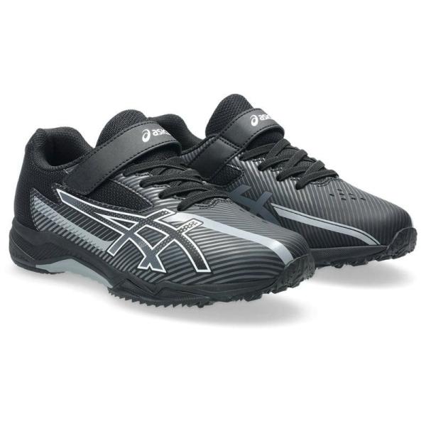 在庫状況：お取り寄せ/◆速く走るための仕様にこだわった男児向けスピードモデル(ゴムヒモ+1本ベルト)◆成長段階にあるお子様のかかとをしっかり固定し支える樹脂製ヒールカウンターを搭載。◆アシックススポーツ工学研究所の蓄積データを基に作製したキ...