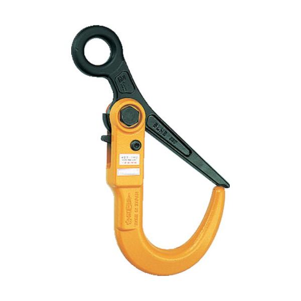 在庫状況：お取り寄せ/取引先在庫あり3日〜5日で出荷/※レバーを操作する時に、ゆびづめに注意して下さい。◆開口部が大きいので、取り付け・取り外しが容易にできます。◆吊り上げ時は自動的に閉鎖ロックが掛かり、ワークから外れることがなく安全です。...