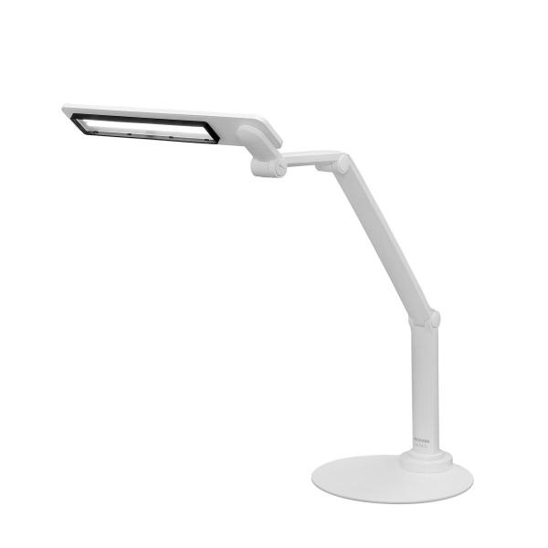在庫状況：お取り寄せ/4日〜6日で出荷/◆(まぶしさガード)採用で、手元は明るく、光源はまぶしくない、目にやさしいLEDデスクライトです。◆点灯後に点灯スイッチに触れると明るさ調節モードになり、触れ続けるだけで好みの明るさに調光ができ、オフ...