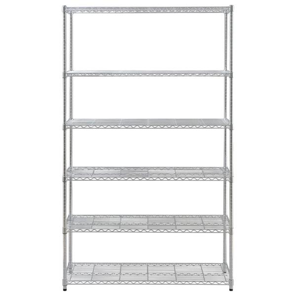 在庫状況：お取り寄せ/お届け：2〜3週間/※画像はイメージです。◆クロムメッキ仕上げの軽量タイプのラックです。◆大容量タイプで収納力抜群のメタルシェルフです。◆高耐荷重でオフィスやガレージでの使用にもおすすめです。・組立：お客様組立/[SE...