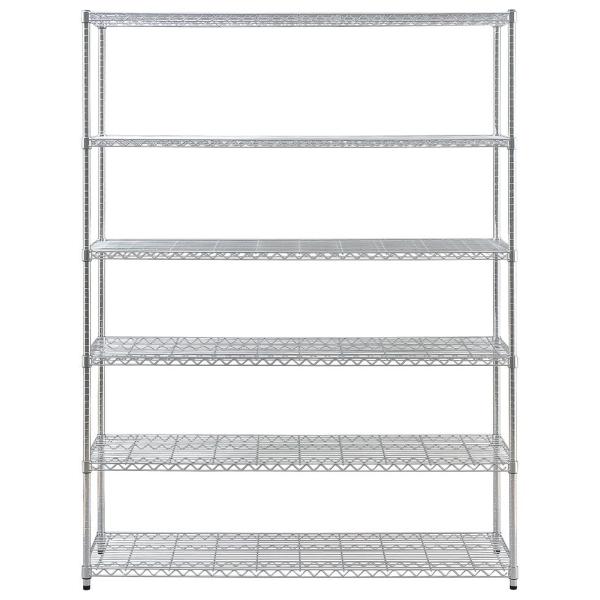 在庫状況：お取り寄せ/7日〜10日で出荷/※画像はイメージです。◆クロムメッキ仕上げの軽量タイプのラックです。◆大容量タイプで収納力抜群のメタルシェルフです。◆高耐荷重でオフィスやガレージでの使用にもおすすめです。・組立：お客様組立/[SE...