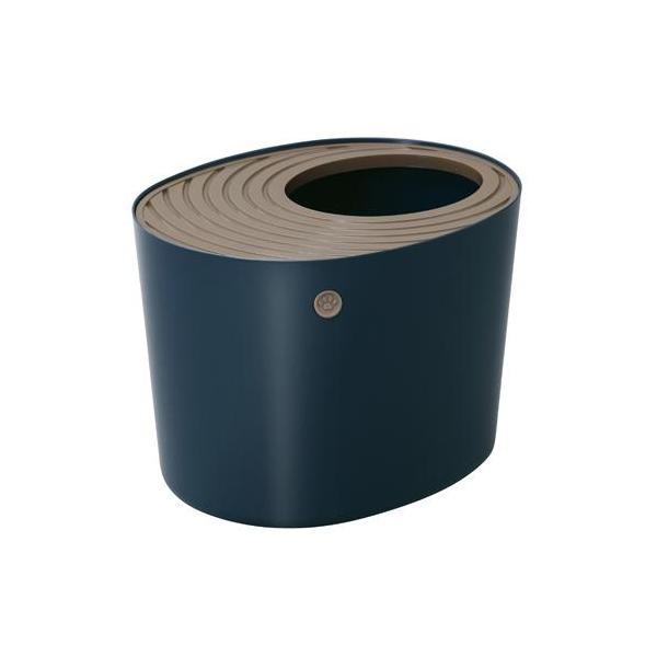 在庫状況：お取り寄せ/7日〜10日で出荷/※仕様やパッケージは、リニューアルなどの理由で変更になっている場合がございます。予めご了承下さい。◆縦型デザインと飛び散り防止凹凸ふたで猫砂の飛び散りを解決する上から猫トイレです。◆猫の足に付着した...