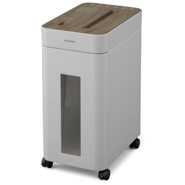在庫状況：在庫僅少/2023年04月 発売/◆静音設計45dB(空転時)、使用時の音が気にならない静音のオフィスシュレッダー・細断枚数：最大10枚［A4コピー用紙］・細断形状：クロスカット［4×28mm］・外寸法：約W230×D360×H4...