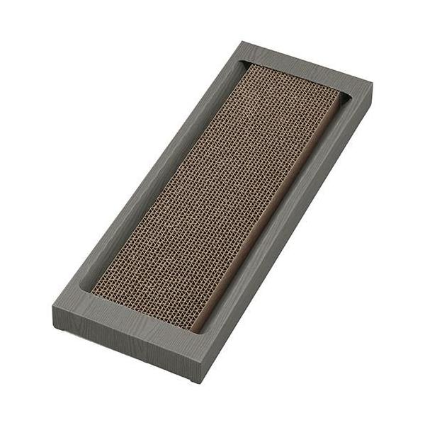 在庫状況：お取り寄せ/7日〜10日で出荷/※仕様やパッケージは、リニューアルなどの理由で変更になっている場合がございます。予めご了承下さい。◆猫がのびのび爪とぎできる、場所をとらないスリムタイプの爪とぎです。◆セットの爪とぎは目が大きいので...