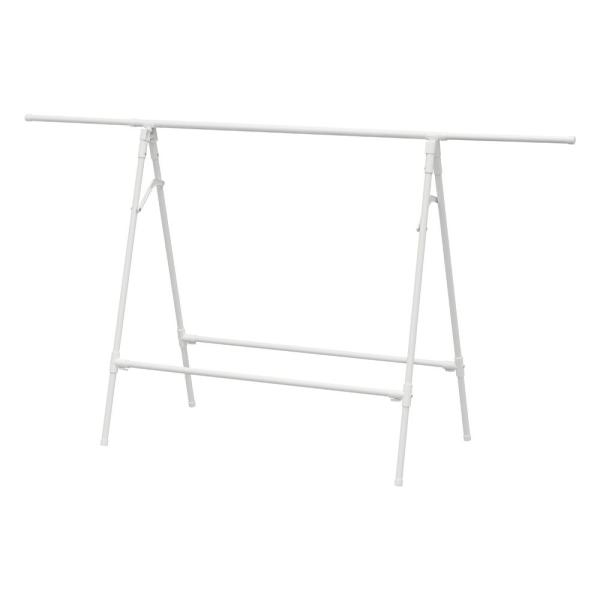 在庫状況：お取り寄せ/お届け：約2週間/※画像はイメージです。◆幅の調節ができる伸縮タイプのふとん干しです。◆ふとんが2枚、衣類も干すことができます。◆落ち着いたマットな質感なので部屋馴染みが良いです。・組立：組立式/[FSA120SRホワイト]