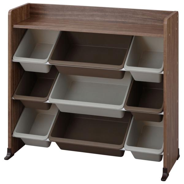 在庫状況：お取り寄せ/7日〜10日で出荷/※画像はイメージです。◆(どこに何を片付ける)のルールが決めやすく、お子様の自立心をサポートし楽しくお片付けができるトイハウスラックです。 ◆天板付きで幼稚園バッグやランドセル、写真立てや雑貨などを...