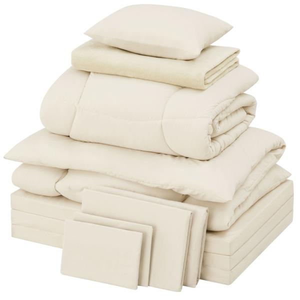 在庫状況：お取り寄せ/お届け：2〜3週間/※画像はイメージです。◆マットレス付きの布団10点セットです。◆セット内容にこだわった、一年中使える充実セットです。◆収納に便利なバッグ付きです。/[KFSKM10Sグレジユ]