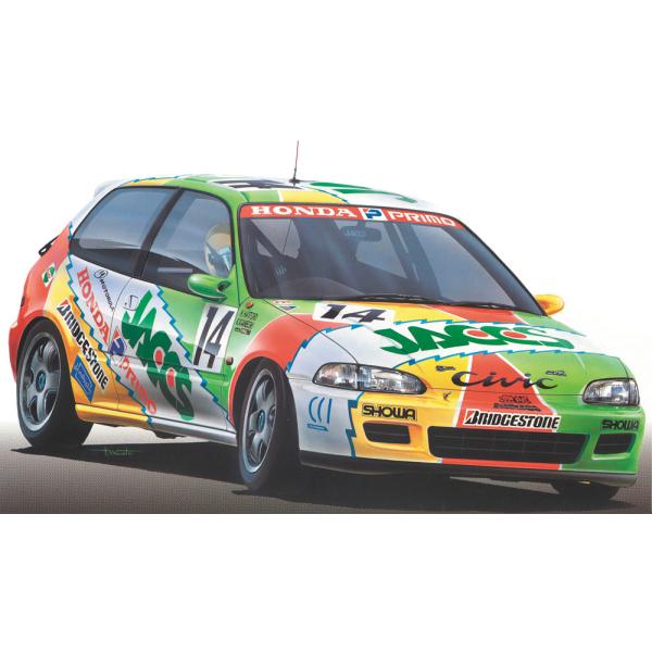 在庫状況：在庫僅少/2025年10月 発売/※画像はイメージです。実際の商品とは異なる場合がございます。ハセガワ 1/24 ジャックス シビックです。