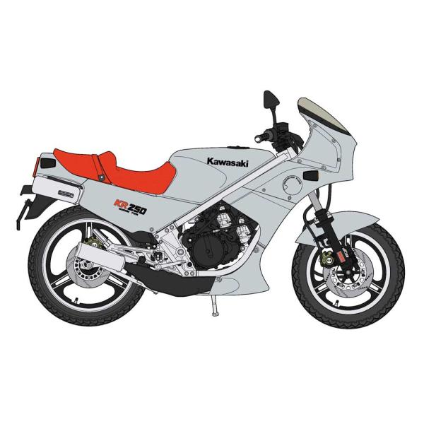在庫状況：在庫僅少/◆2023年01月 発売/※画像はイメージです。実際の商品とは異なる場合がございます。ハセガワ 1/12 カワサキ KR250(KR250A)“シルバーカラー”です。