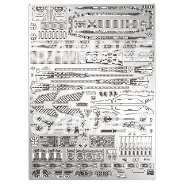 在庫状況：お取り寄せ/2025年02月 発売/※画像はイメージです。実際の商品とは異なる場合がございます。ハセガワ 1/4000 SDF-1 マクロス要塞艦 ディテールアップ エッチングパーツです。