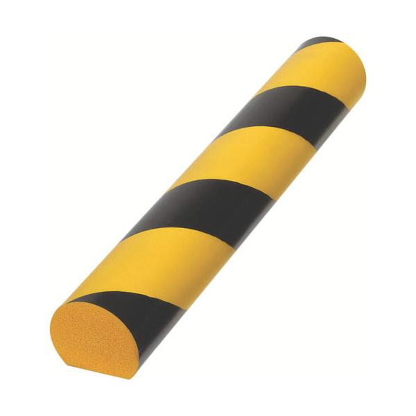 在庫状況：お取り寄せ/取引先在庫あり3日〜5日で出荷/※画像はイメージです。※この商品は 安心クッション かまぼこ型 トラ柄 ブラック/イエロー です。◆クッション性、耐摩耗性に優れたクッション材です。◆強い衝撃の吸収材として。/[AC11...