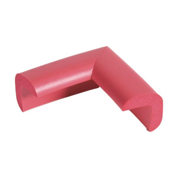 在庫状況：お取り寄せ/取引先在庫あり3日〜5日で出荷/※画像はイメージです。※この商品は 安心クッション コーナー用 細 レッド です。◆クッション性、耐摩耗性に優れたクッション材です。◆建物、ロッカー、機械などの危険な角に。/[AC65カボイ]