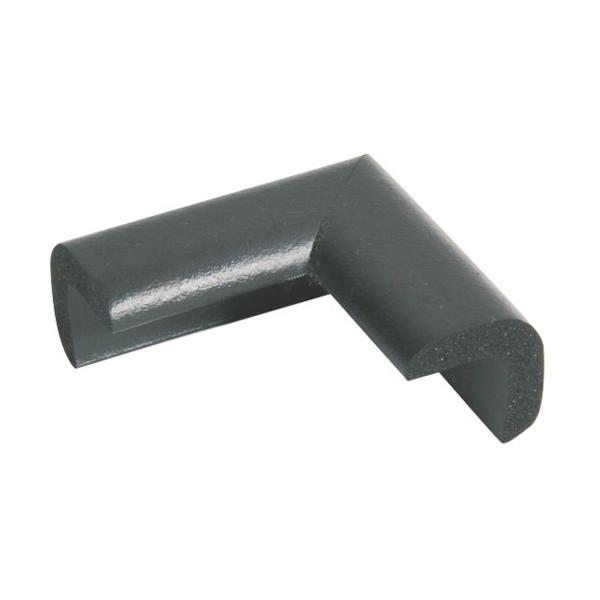 在庫状況：お取り寄せ/取引先在庫あり3日〜5日で出荷/※サイズ、重量に±10％の公差が生じることがあります。※画像はイメージです。※この商品は 安心クッション コーナー用 極細 油面接着仕様 ブラック です。◆油を使用する環境に適した両面テ...