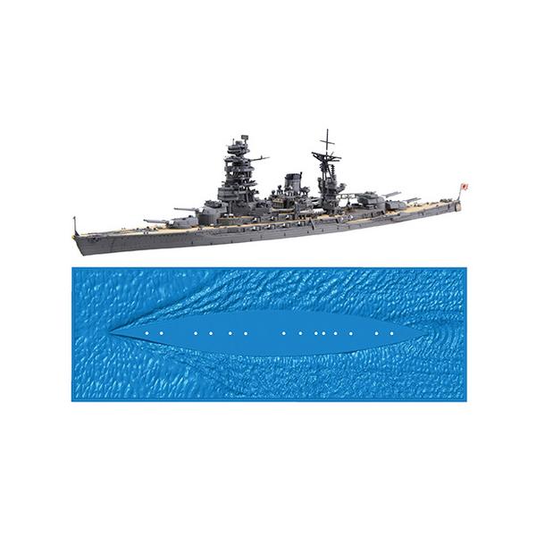 在庫状況：お取り寄せ/◆2026年07月 発売/※画像はイメージです。実際の商品とは異なる場合がございます。フジミ 1/700 波シリーズ(スナップ仕様) No.9 日本海軍戦艦 長門 昭和19年/捷一号作戦 です。