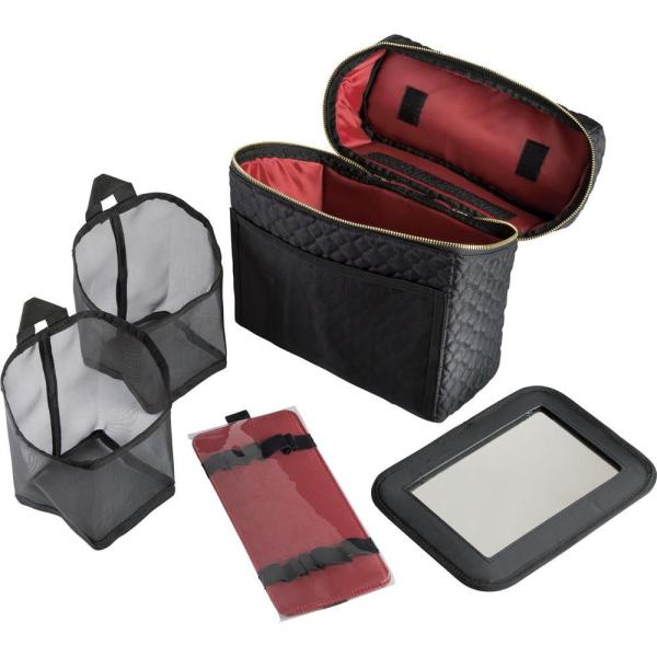 在庫状況：お取り寄せ/5日〜7日で出荷/◆ちょっとした隙間に収納できる、スリムなサイズ感!キルトスリムコスメBOXが発売。/[BF0169291A2A]