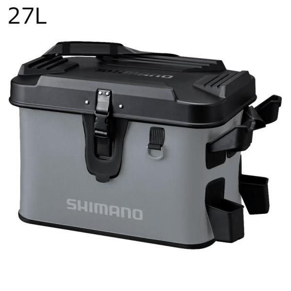 在庫状況：在庫僅少/◆自立性のよいハードタイプ◆ハード成型フタ◆開閉時に便利な仮止めベルクロ付・外寸：30×45×30cm/[536020シマノ]