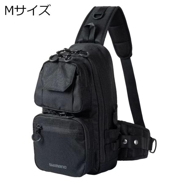 在庫状況：お取り寄せ/◆5点のポケットやホルダー搭載。左右両方使える多機能型スリングバッグ・外寸：11×21×39cm/[839152シマノ]