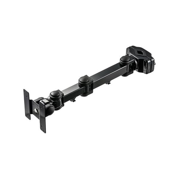 在庫状況：在庫あり/2018年11月 発売/◆細めの支柱へ取り付け可能なモニターアーム◆15kgまで対応した高耐荷重仕様で液晶テレビの取り付けにも対応、広いスペースに便利な長タイプ◆VESA規格(75×75mm、100×100mm)の取り付...