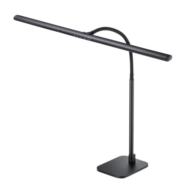 在庫状況：在庫僅少/2024年01月 発売/◆光源LED部も長く、広範囲に明るく照らすことが可能なベースタイプのLEDデスクライト。◆フレキシブルアームで角度調整しやすい。◆調光は5段階と無段階で調整が可能です。/[LEDDESK3BK]