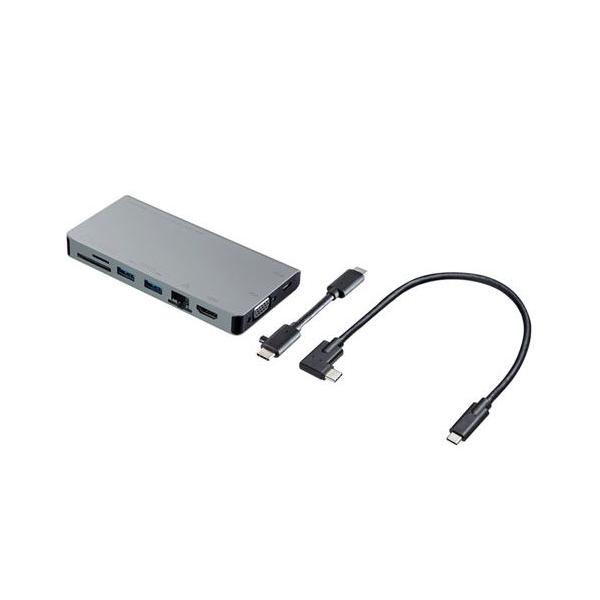在庫状況：お取り寄せ/2020年12月 発売/◆VGA・HDMI・LANポート・カードリーダー搭載◆USB Type-Cケーブル1本でHDMIディスプレイ、各種USBデバイス、有線LANの拡張接続ができるUSB Type-Cドッキングハブ/...