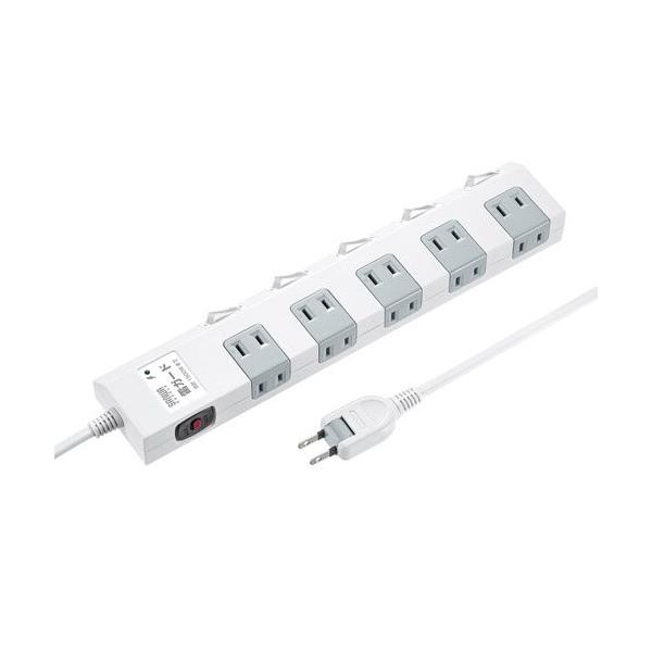 在庫状況：在庫僅少/2022年01月 発売/◆小型ACアダプタが差し込める(差込口ピッチ45mm)10個口電源タップ。iPadなどのタブレットの充電器接続に便利です。◆10個口の縦方向の2個口ごとに個別スイッチが付いており、使用しない時には...